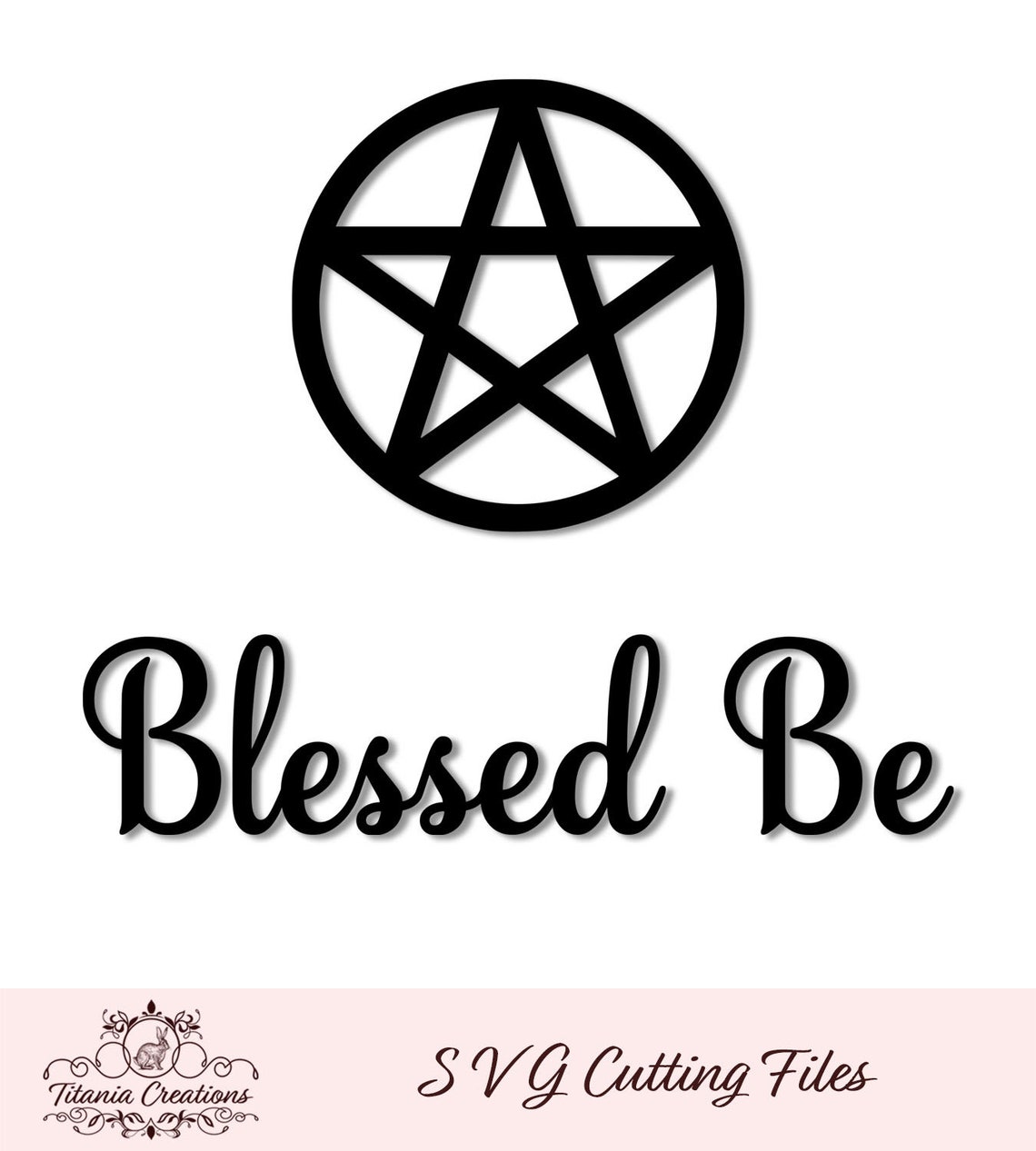 Blessed Be 02 Pagan Wiccan SVG Cut File by Titania Creations - Etsy