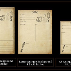 Spell Bottle Template Printable Pages. Witchcraft. Book of Shadows ...