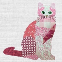 Cat Applique - Etsy