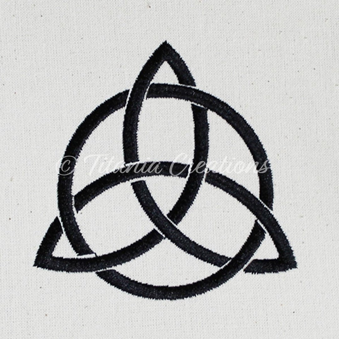 Triquetra Pagan Machine Embroidery Design for 4x4 5x7 Hoop Sizes ...