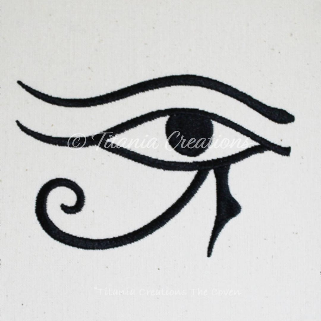 Eye of Horus Pagan Machine Embroidery Design for 4x4 5x7 Hoop Sizes ...