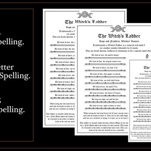 The Witch's Ladder Printable Pages. Witchcraft. Book of Shadows ...