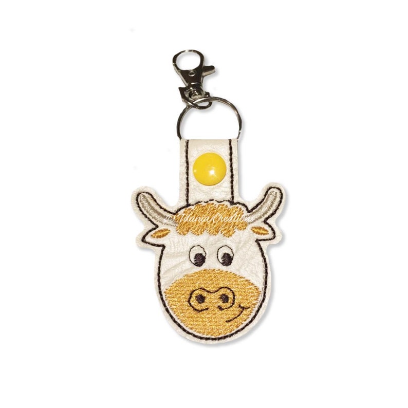 In the Hoop Coo Key Fob Machine Embroidery Design Pattern for - Etsy