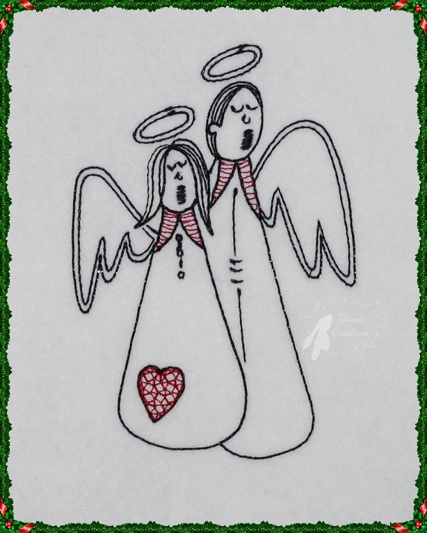 Zen by Adele Collection Angels Machine Embroidery Design | Etsy