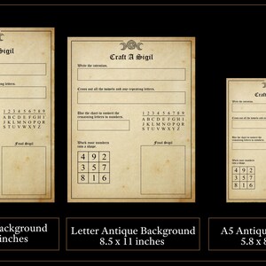 Sigil Magic Printable Pages. Pagan. Witchcraft. Book of Shadows ...