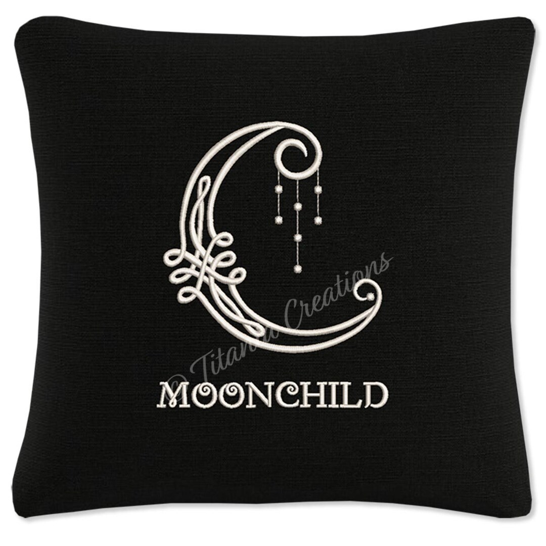 Moonchild Pagan Machine Embroidery Design for 4x4 and 5x7 Hoop Sizes ...