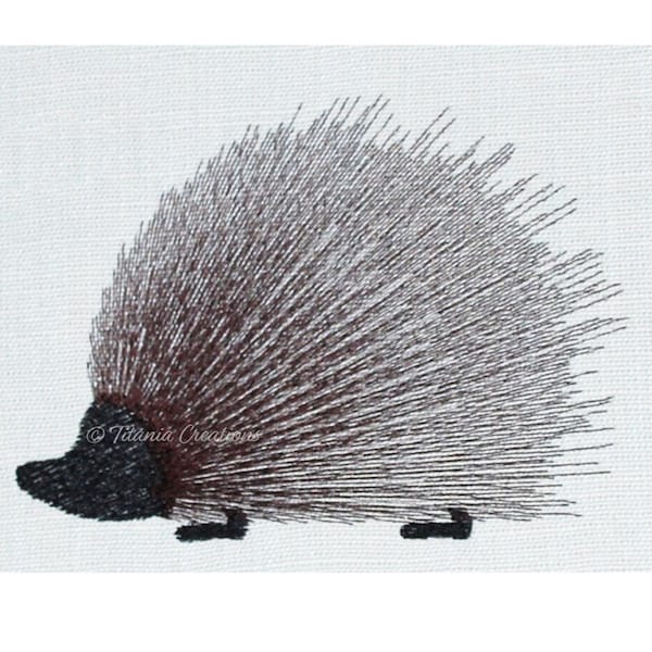 Hedgehog Embroidery Design - Etsy