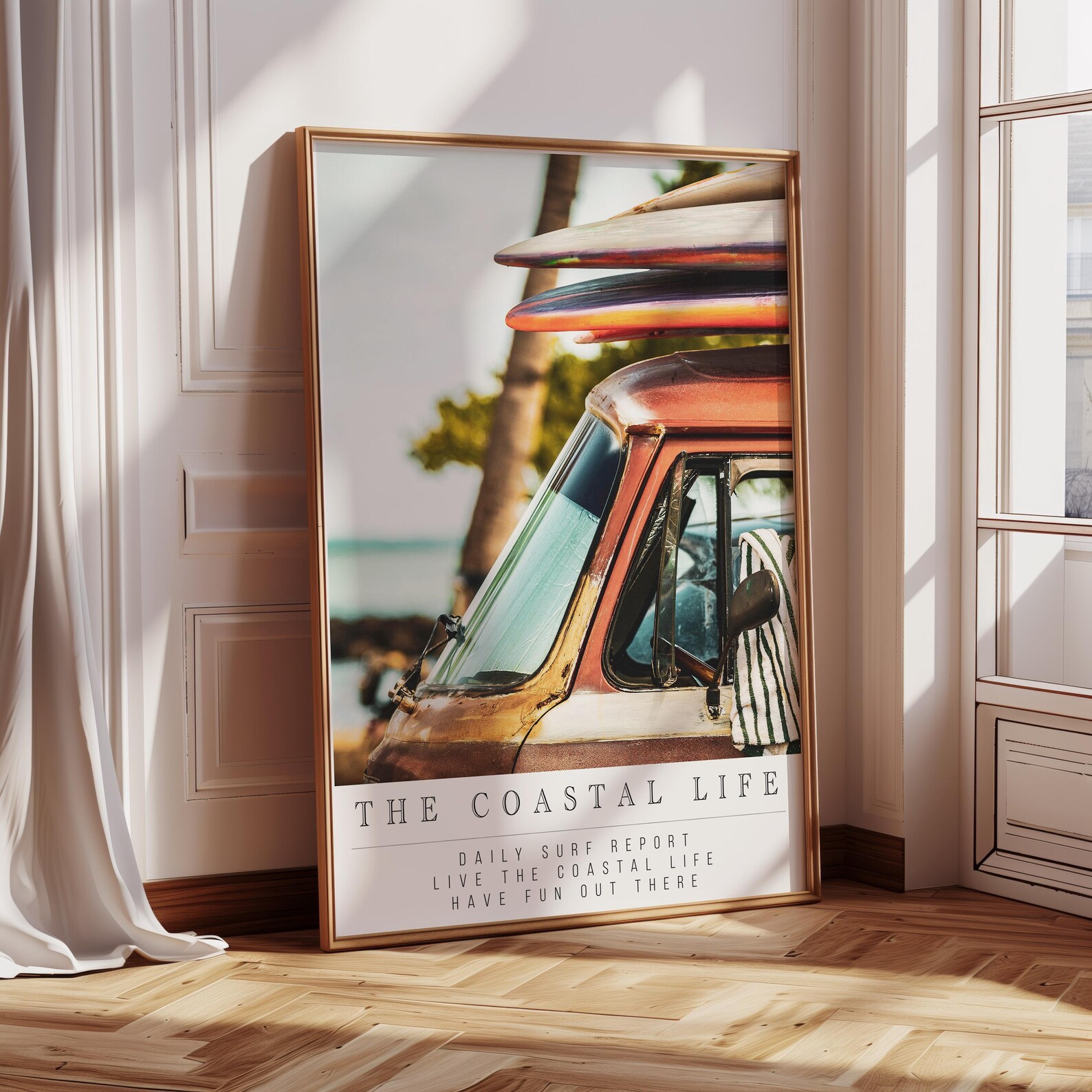 Coastal Life Vintage Surf Poster, 1970's Surf, Surfing Poster, Retro ...