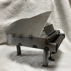 Grand Piano Metal Art Sculpture - Etsy