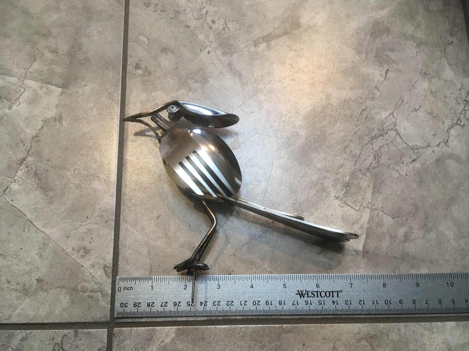 Bird Sculpture Blue Jay Gold Silverware - Etsy