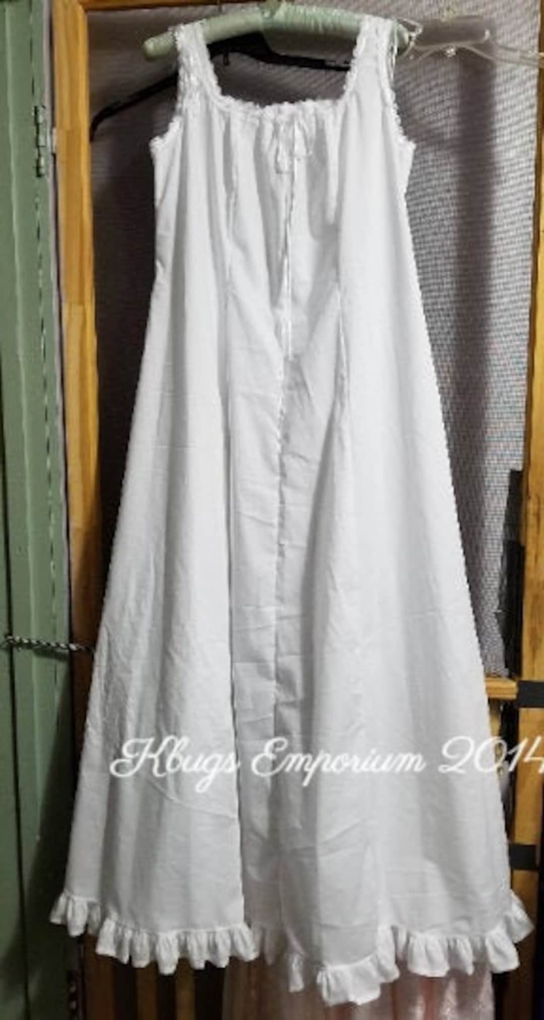 Handmade Cotton Victorian Nightgown: Floor Length, Custom Color - Etsy