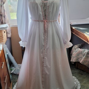 Victorian Nightgown Combination Robe and Floor Length Nightgown ...