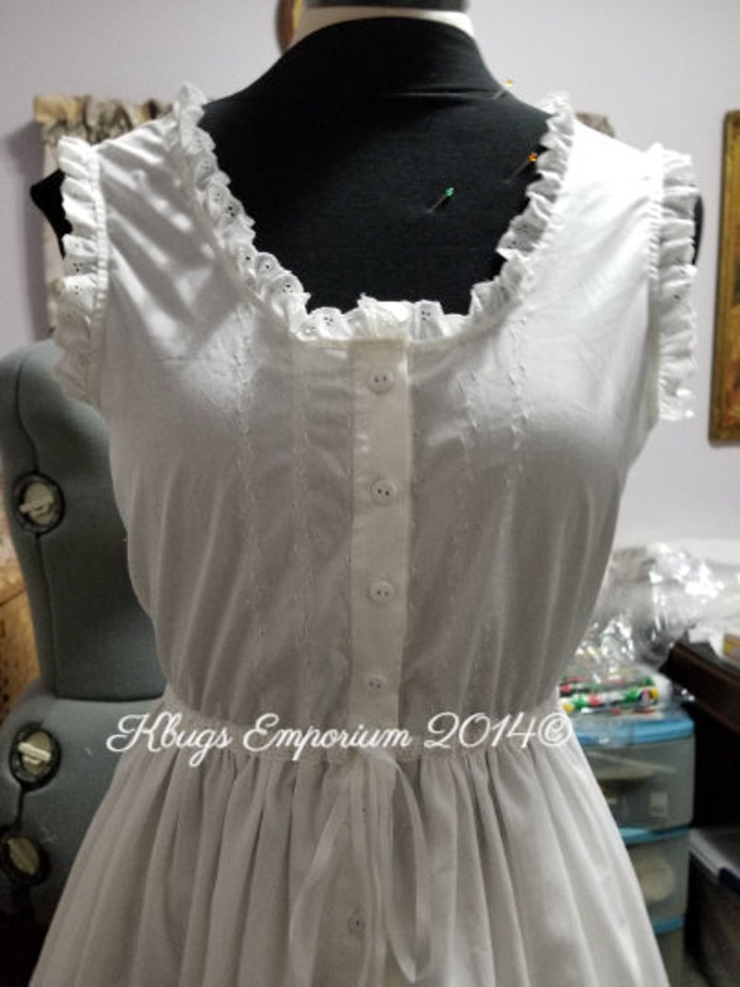 Handmade Victorian-type Vintage Style Chemise/sundress/layering Tunic ...