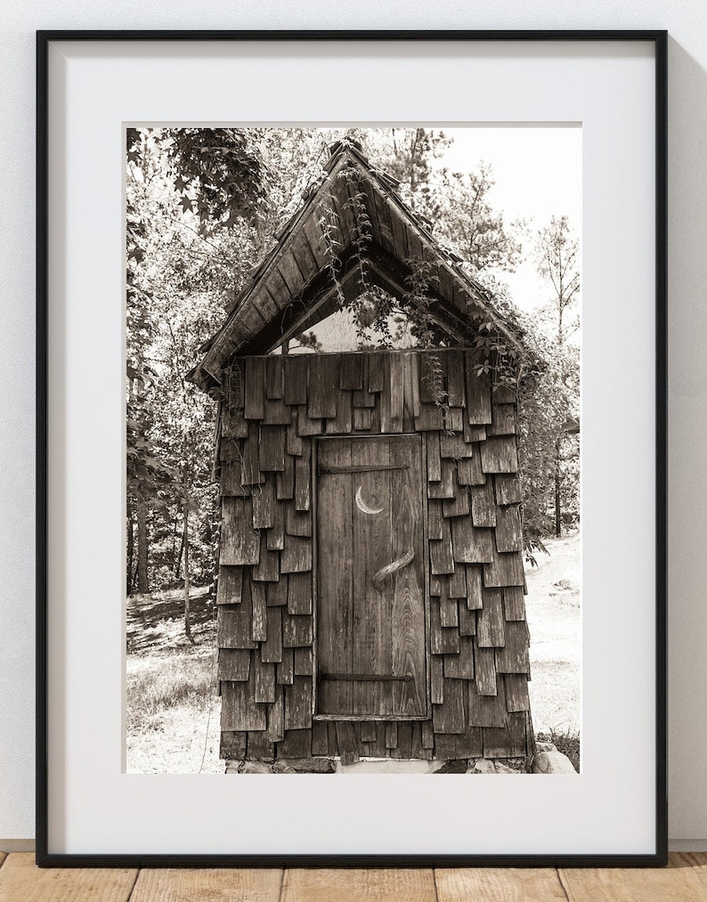 Moon Walk: Outhouse Photo, Rustic Photograph, Rustic Wood Photo ...