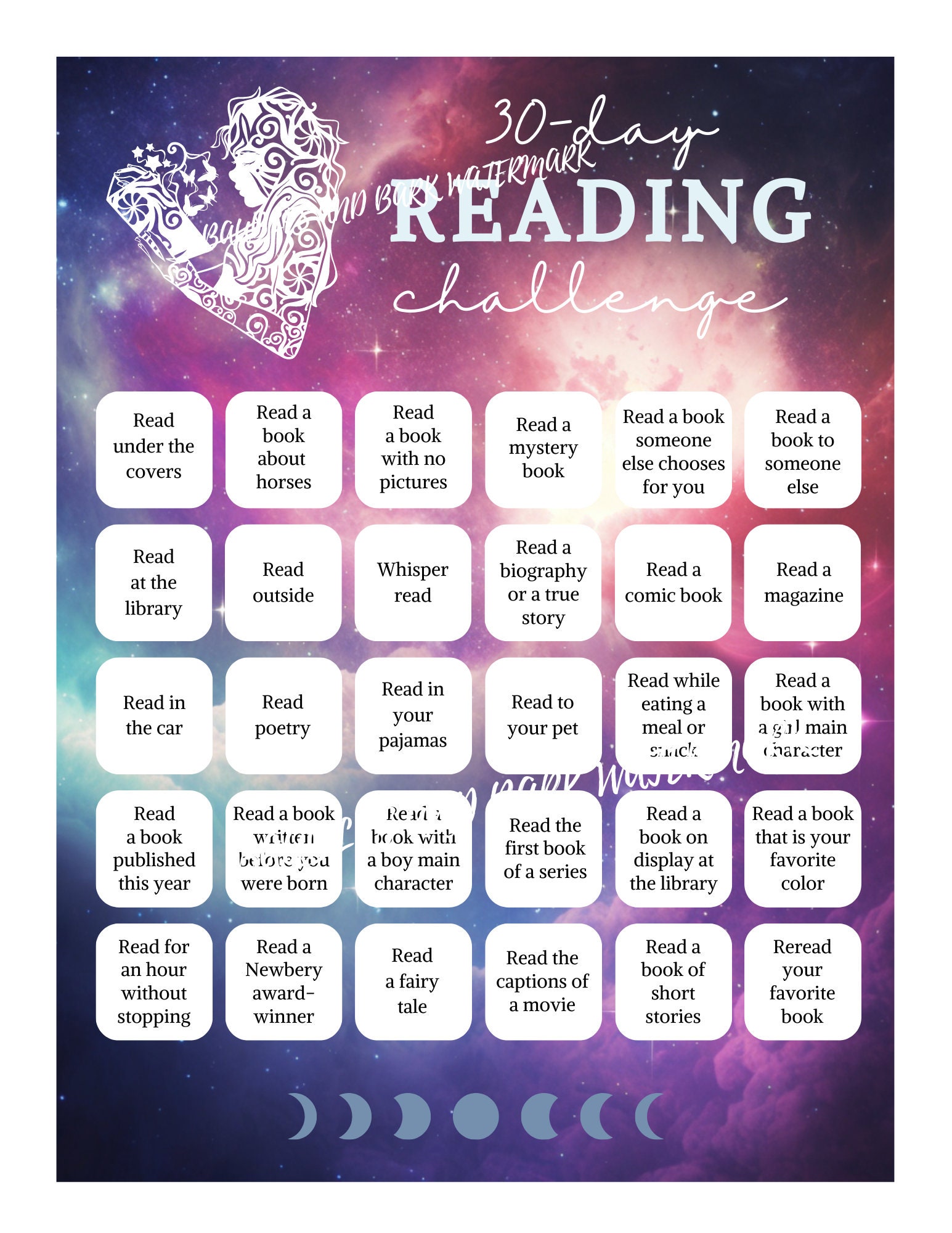 30 Day Book Challenge PDF Download - Etsy