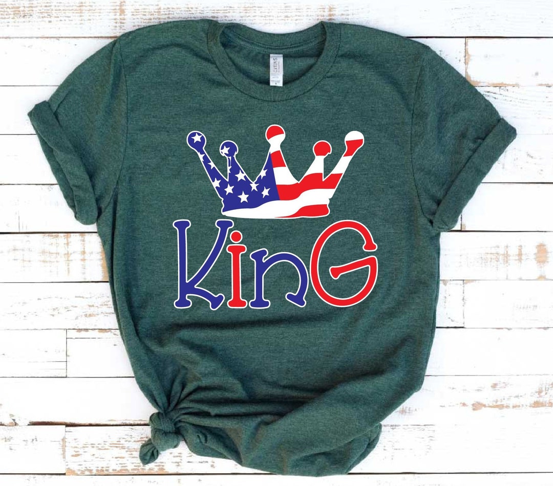 King Crown USA Flag SVG Royal Crown Castle Tshirt Funny Fun - Etsy UK