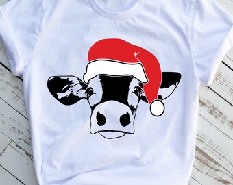 Cow Christmas Svg | Etsy