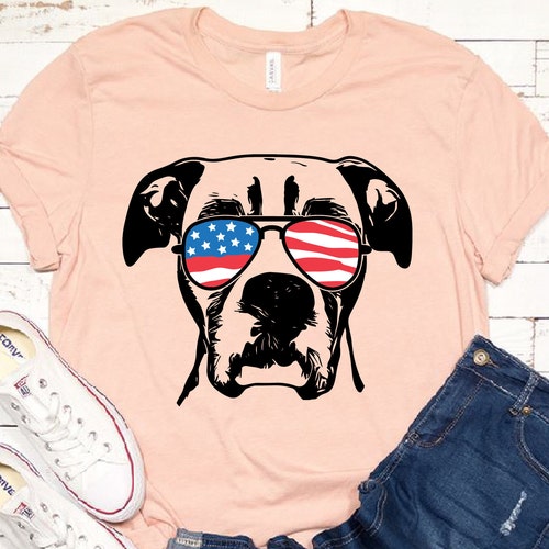 German Shepherd USA Flag Glasses Paw Silhouette SVG Cutting | Etsy