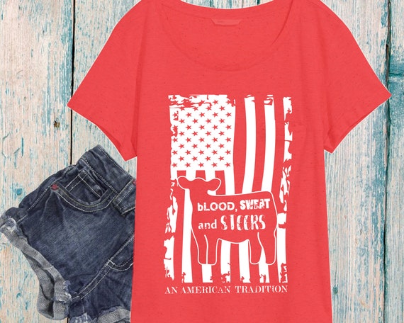 Cow American Flag show heifer Silhouette SVG Cutting Files Clip Art ...