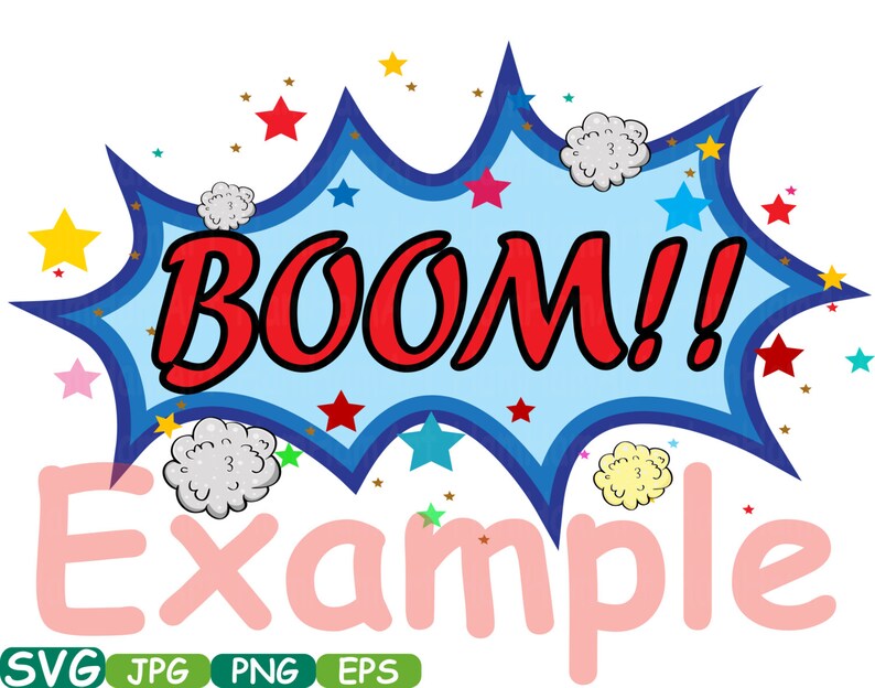 Superheroes Pop Art Text Props Super hero Comic Speech Bubble | Etsy