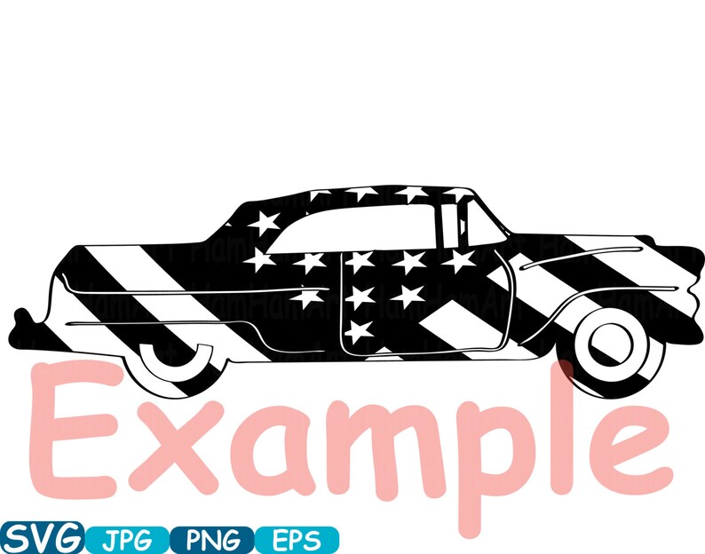 Vintage Sport Cars Hot Rod Sport Cars 4th of July Monogram - Etsy