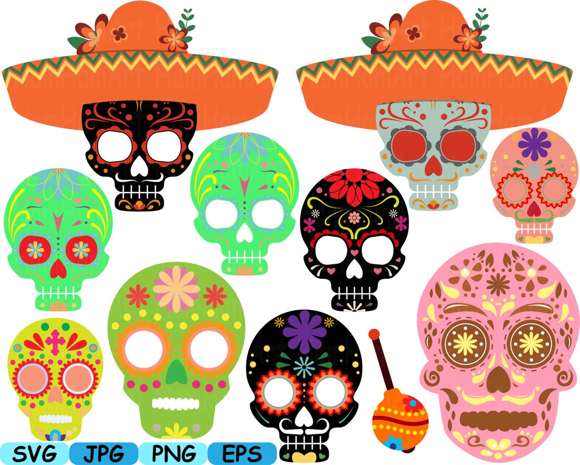 Props Fiesta Mexico V3 Bunting Banners Dead Monogram Cutting - Etsy