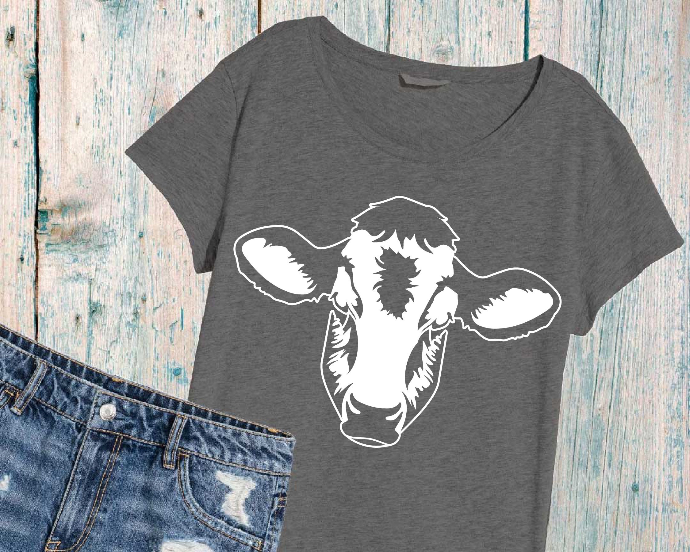 Cow American Flag show heifer Silhouette SVG Cutting Files Clip Art ...