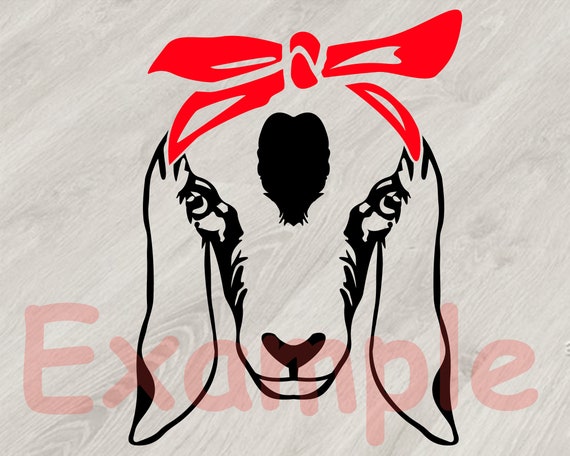 Goat Head whit Bandana Silhouette SVG Cutting Files Clip Art Studio3 ...