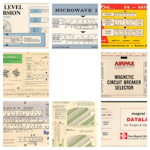 Vintage Cardboard Mechanical & Electrical Engineering Slide Rule ...