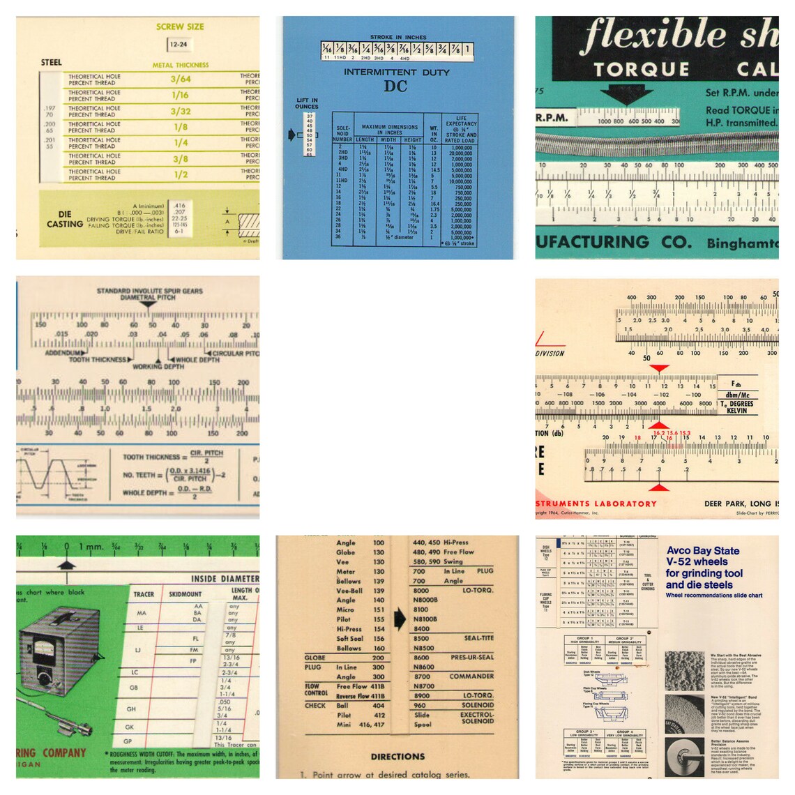 Vintage Cardboard Mechanical & Electrical Engineering Slide Rule ...