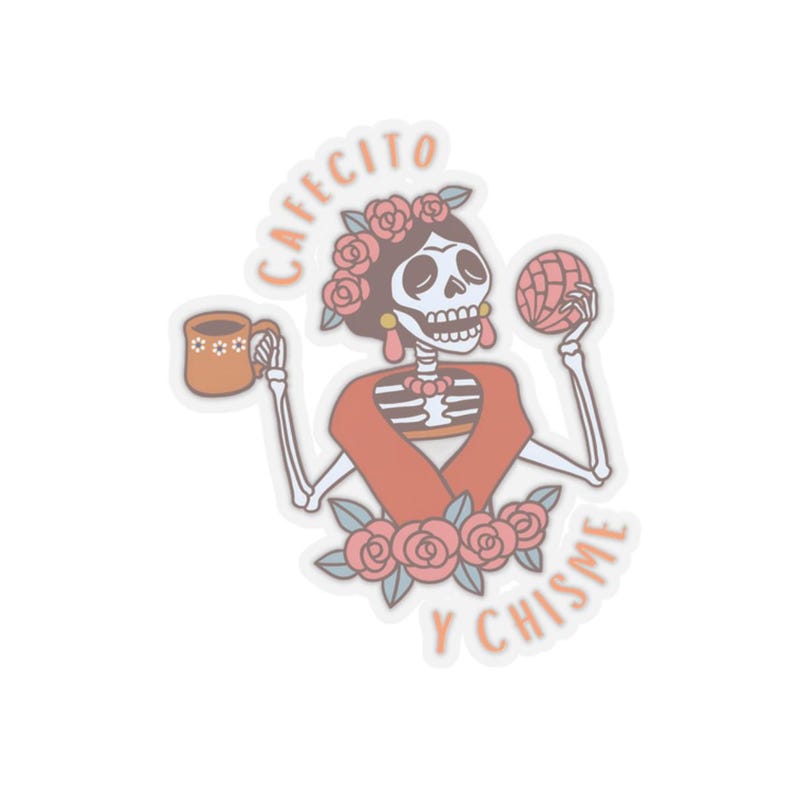 Cafecito Y Chisme Sticker - Etsy