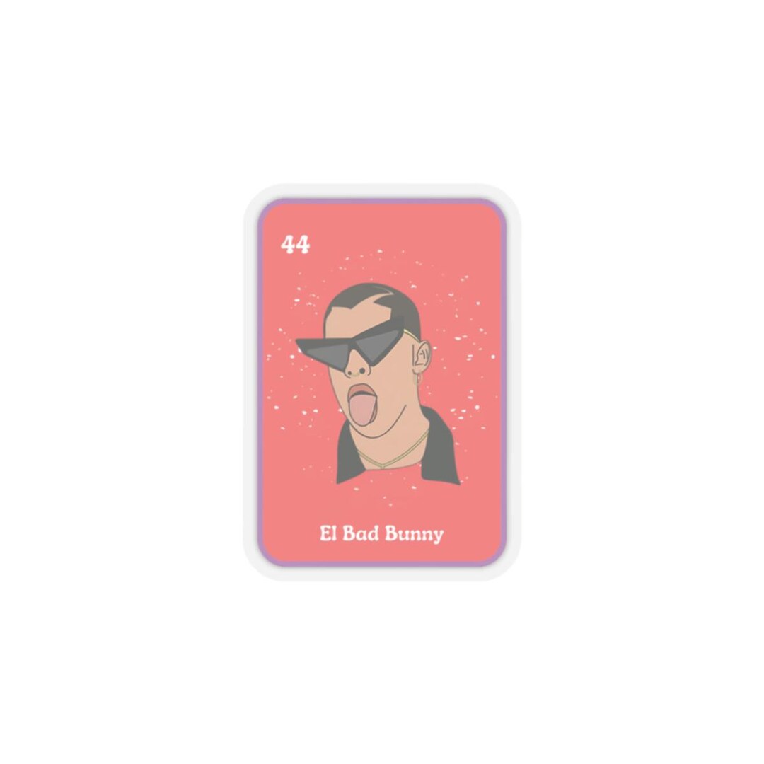El Mal Bunny Loteria Sticker - Etsy
