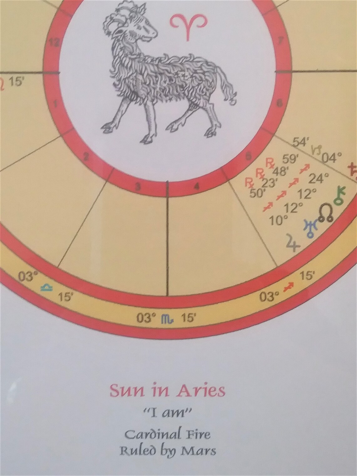 Aries Child - Personal Astrological Birth Chart - Printed Ready for ...