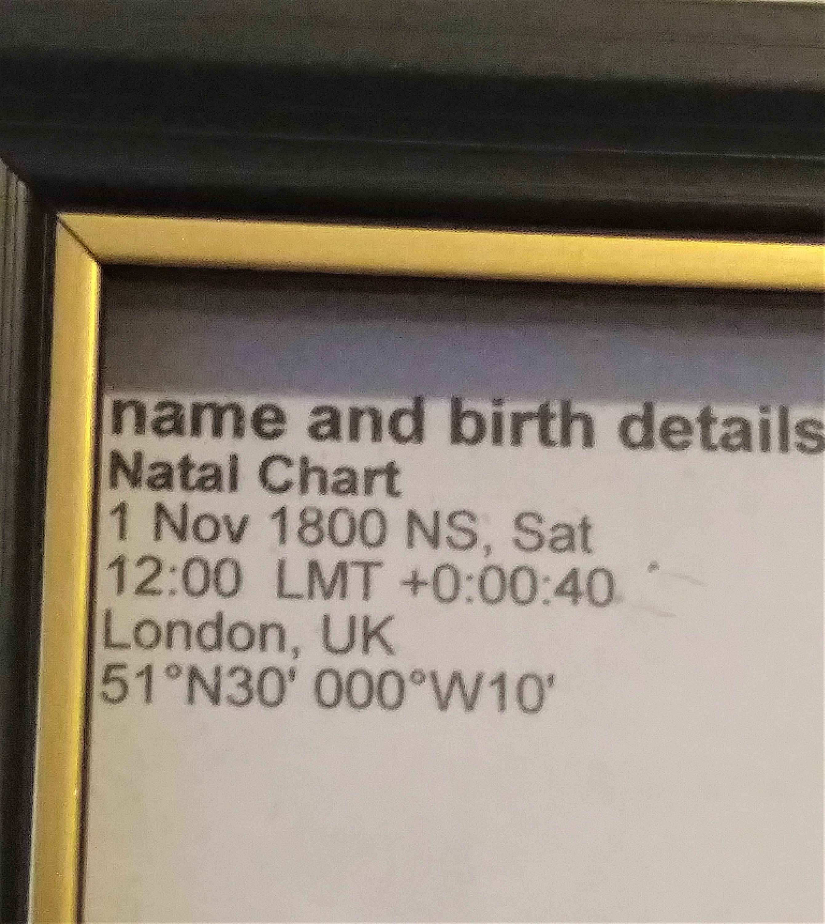 Virgo Child - Personal Astro Birth Chart - Printed Ready for Framing ...