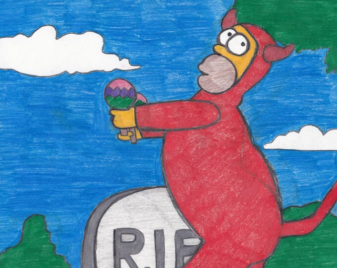 I Am Evil Homer Simpsons Fan Art Drawing - Etsy