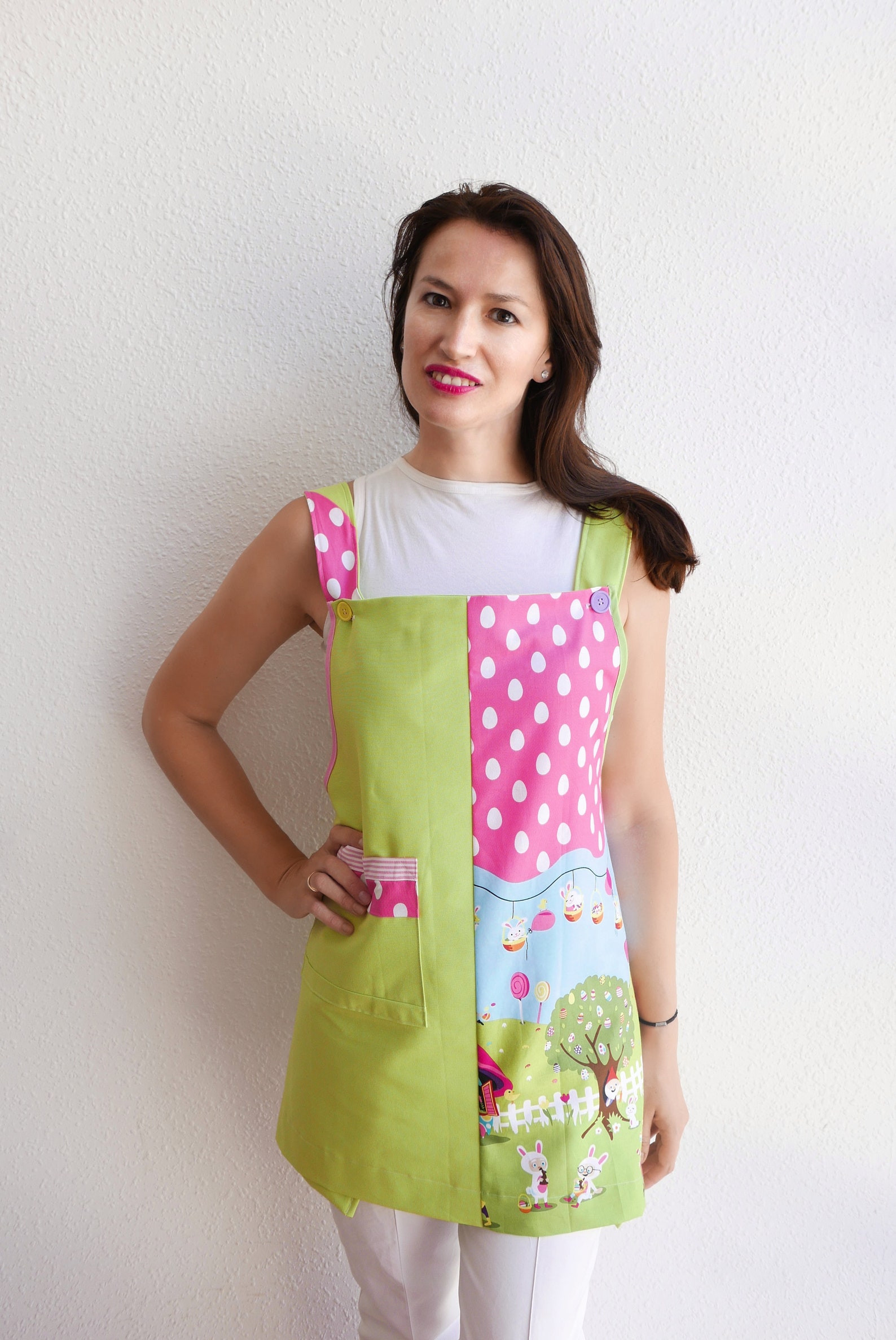 Teacher APRON PDF Pattern - Ladies School Apron - Preschool Daycare ...