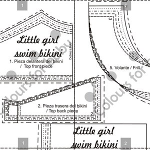 Girls Ruffled Bikini Pattern Mod. Little Girl:girls Bikini Pattern ...