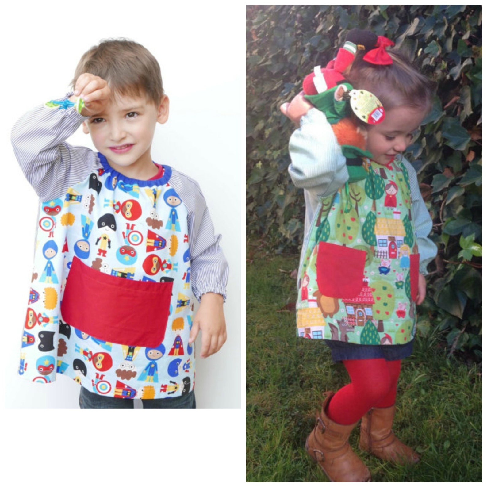 Baby School Smock PDF Pattern 6m 6 Yrs With 1 or 2 Pockets: School ...