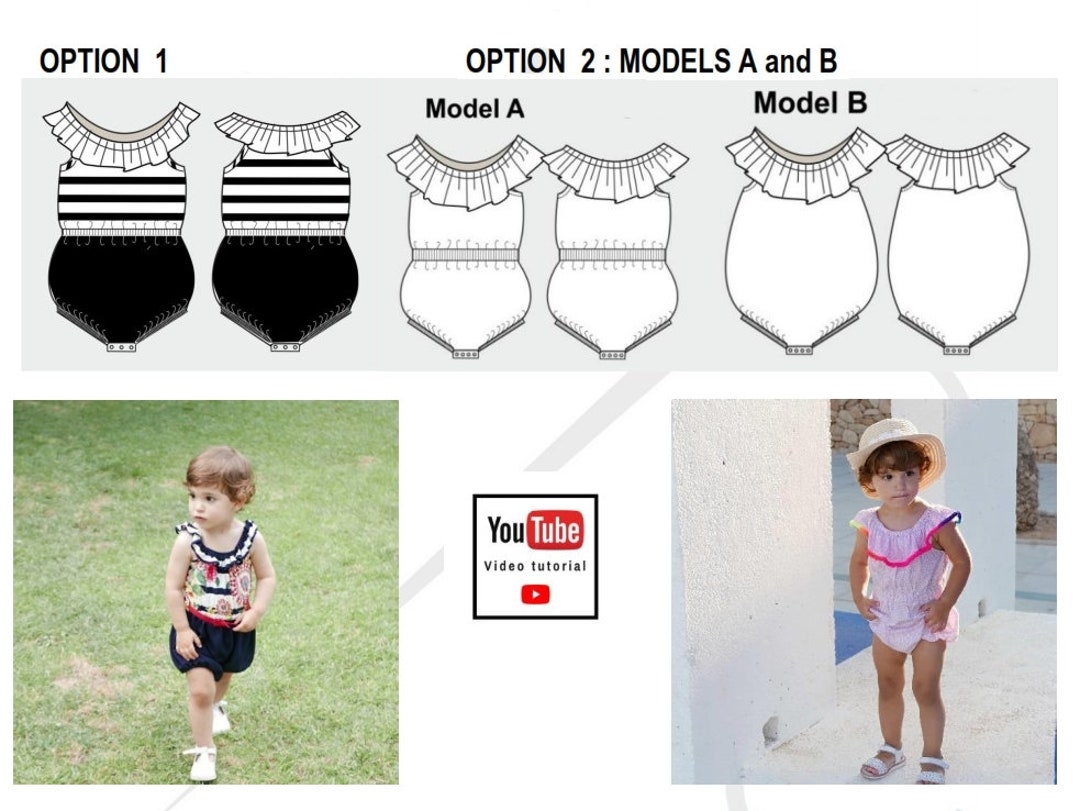 Baby Romper Pattern , Girl Romper Bubble , Bubble Romper Pattern for ...