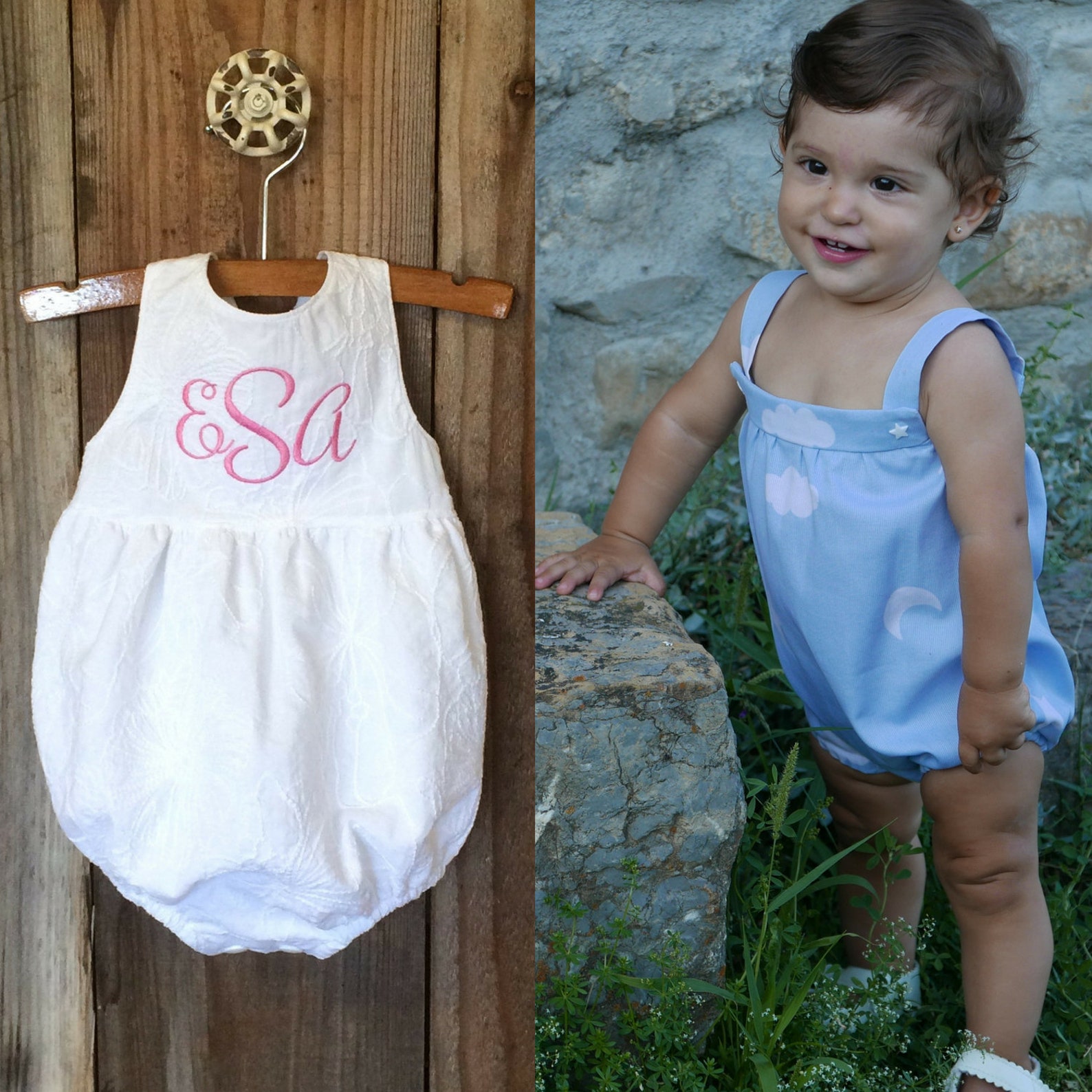 Baby Girl Romper Patterns (PACK) Mod. Sweet and Laly: PDF Pattern, Baby ...