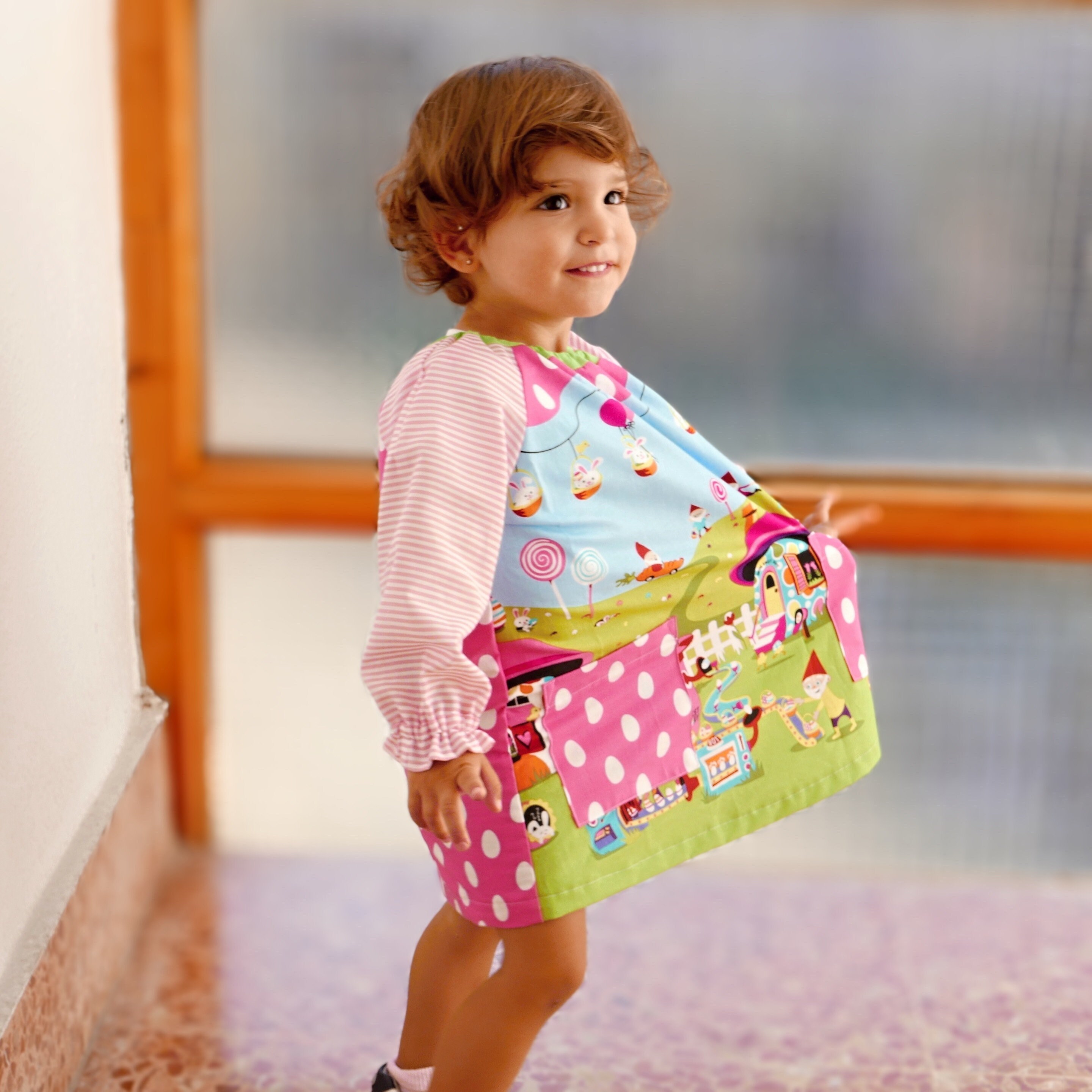 Baby School Smock PDF Pattern 6m 6 Yrs With 1 or 2 Pockets: - Etsy ...