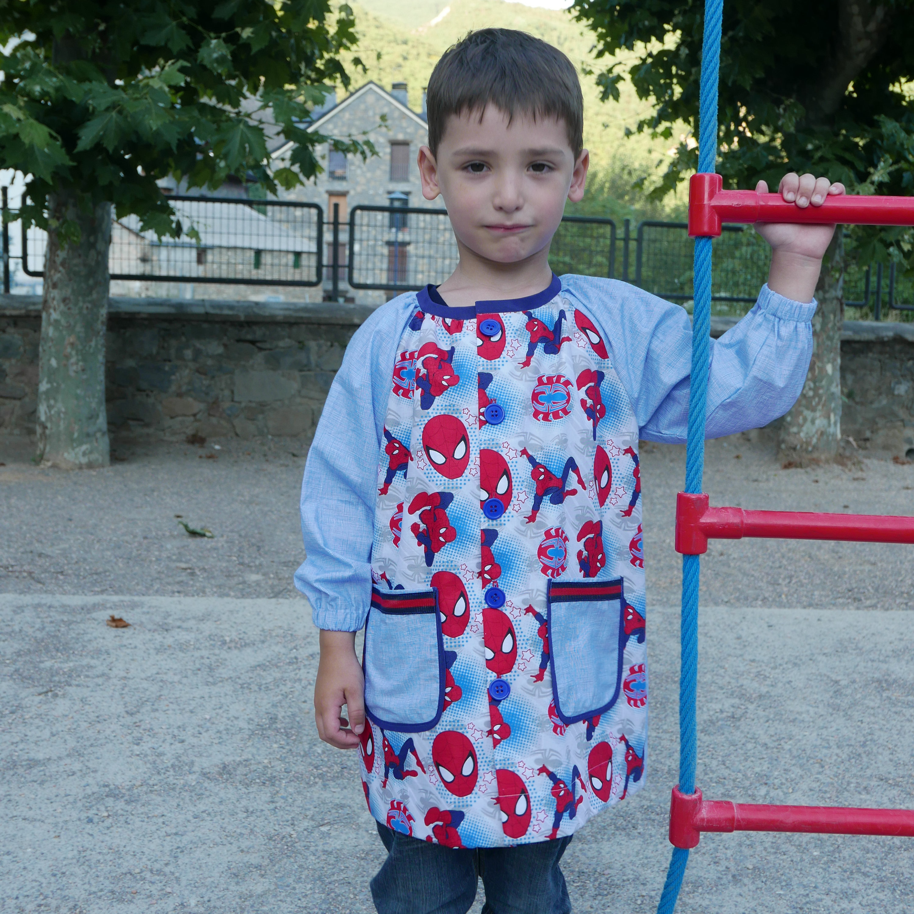 School Apron PDF Pattern Sizes 6m - 8 Years, Kids Painting Smock Pdf ...