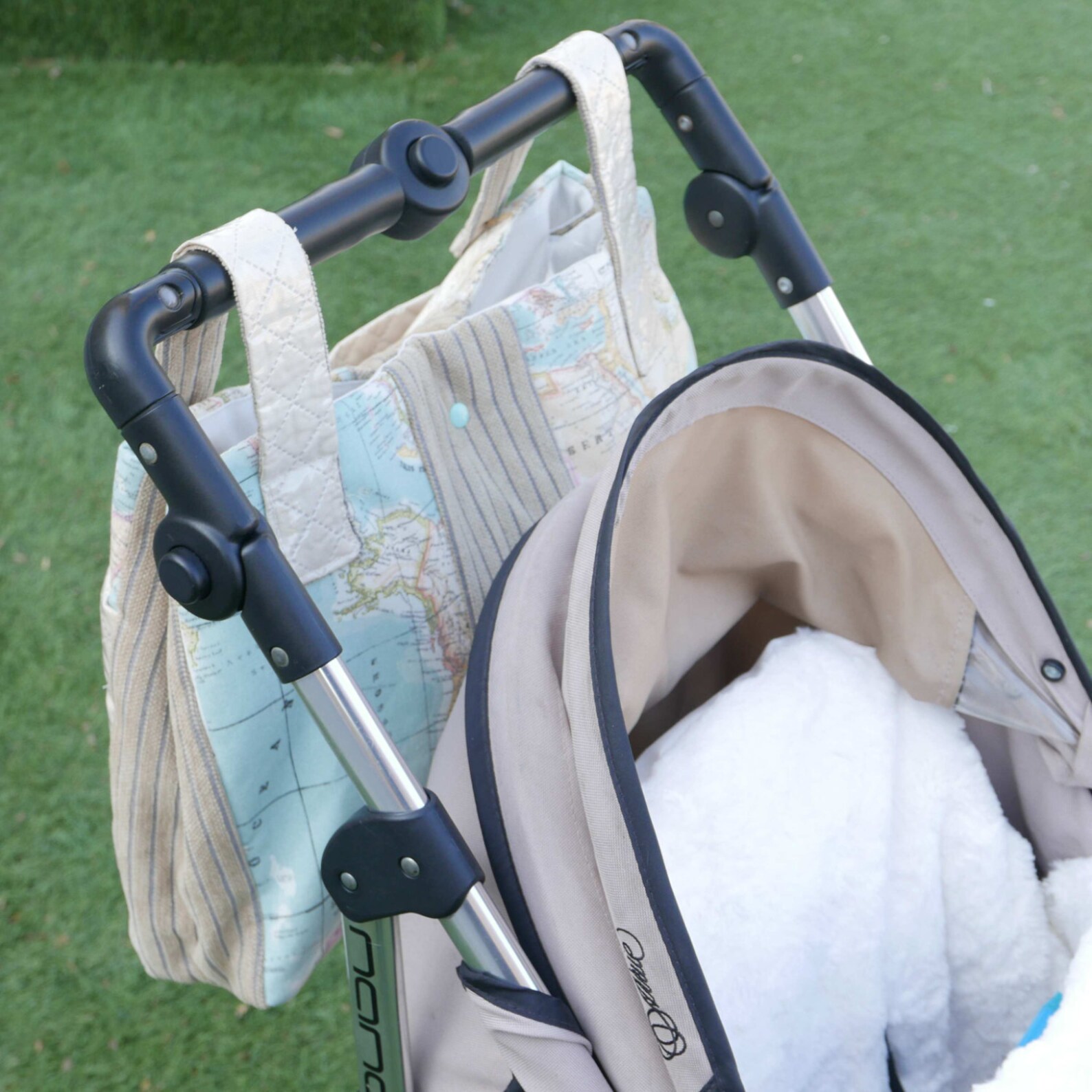 Pram Caddy PDF Pattern: Pram Organizer, Stroller Caddy, Pram Caddy ...