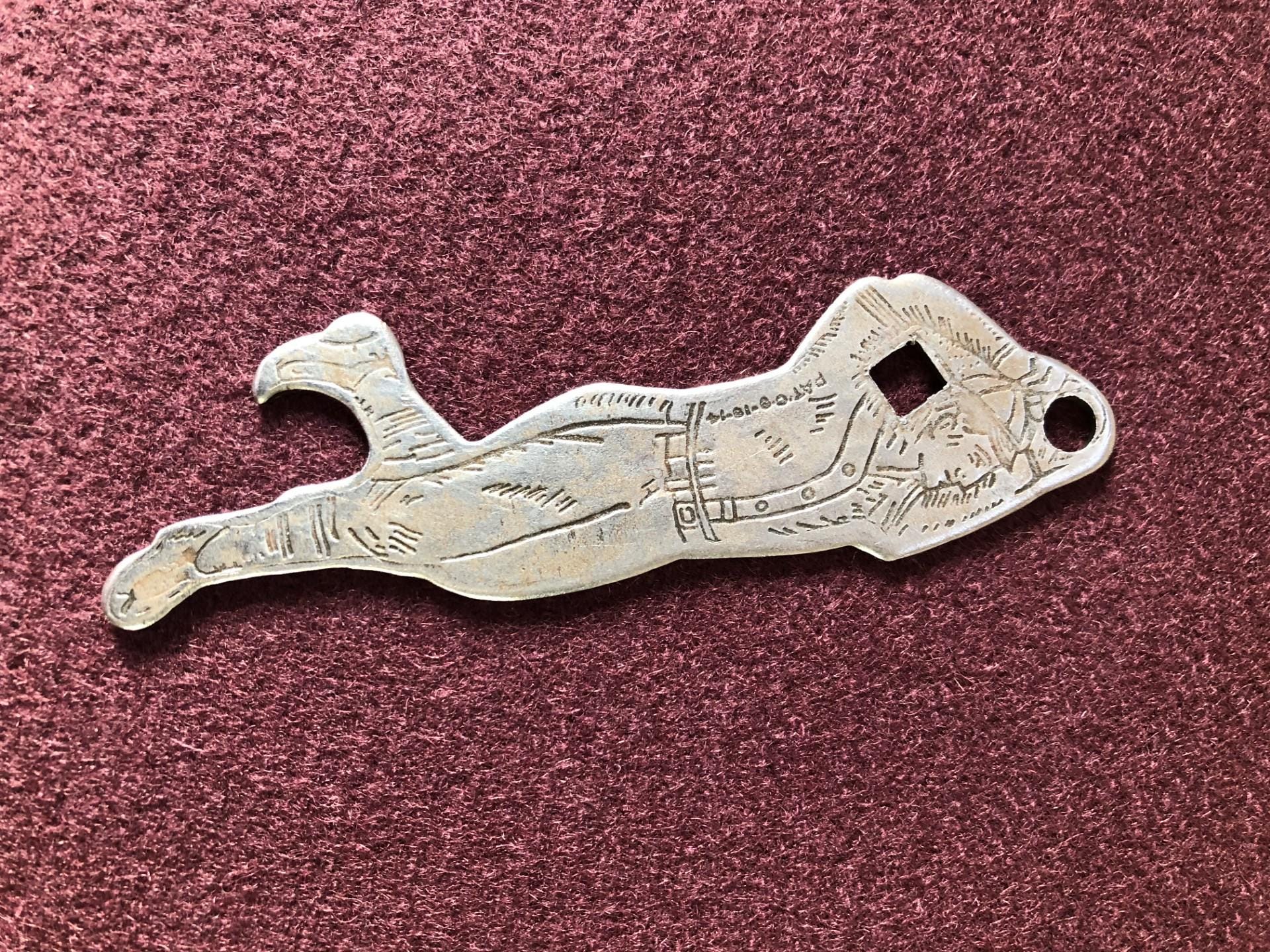 Flat Figural Bottle Opener, Baseball Player, With Prest-o-light Torch ...