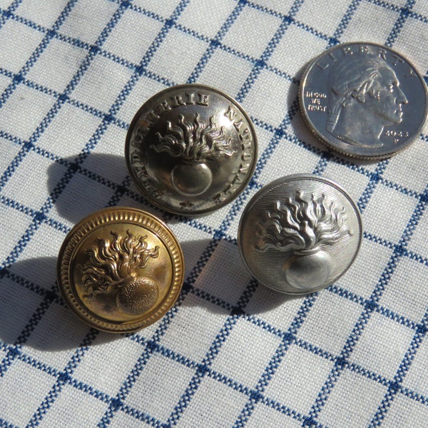 French Military Buttons - Etsy