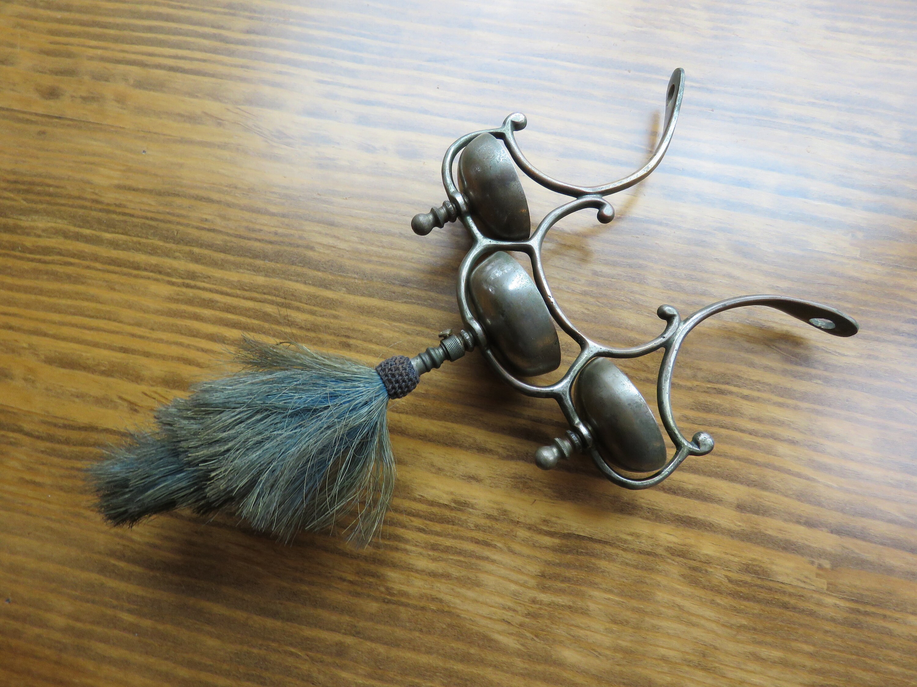 Antique Saddle Chimes, Sleigh, Carriage Bells, Three Brass Bells With ...