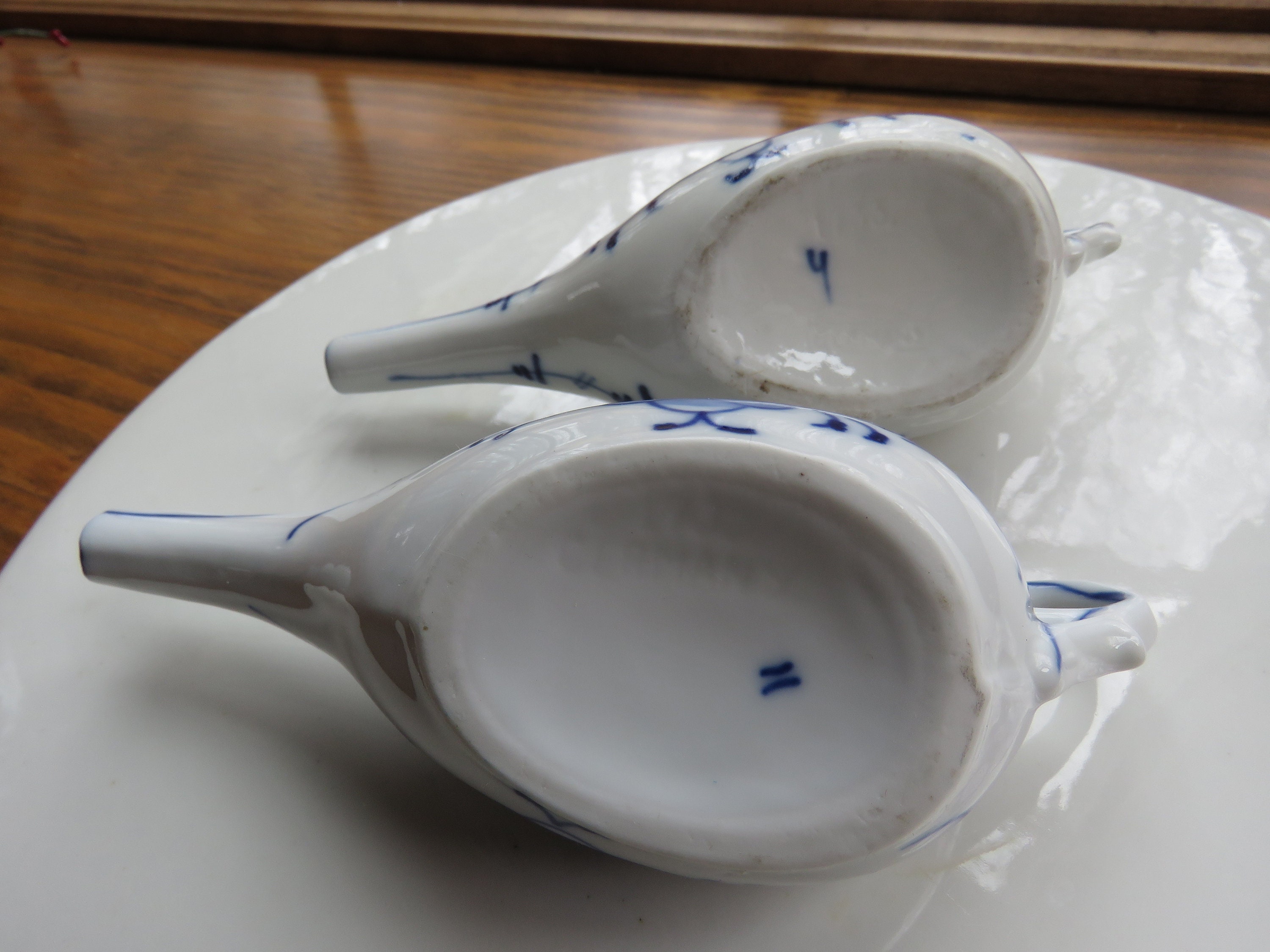 Pair of Antique Invalid Feeders, 19th Century Porcelain Pap Feeders ...