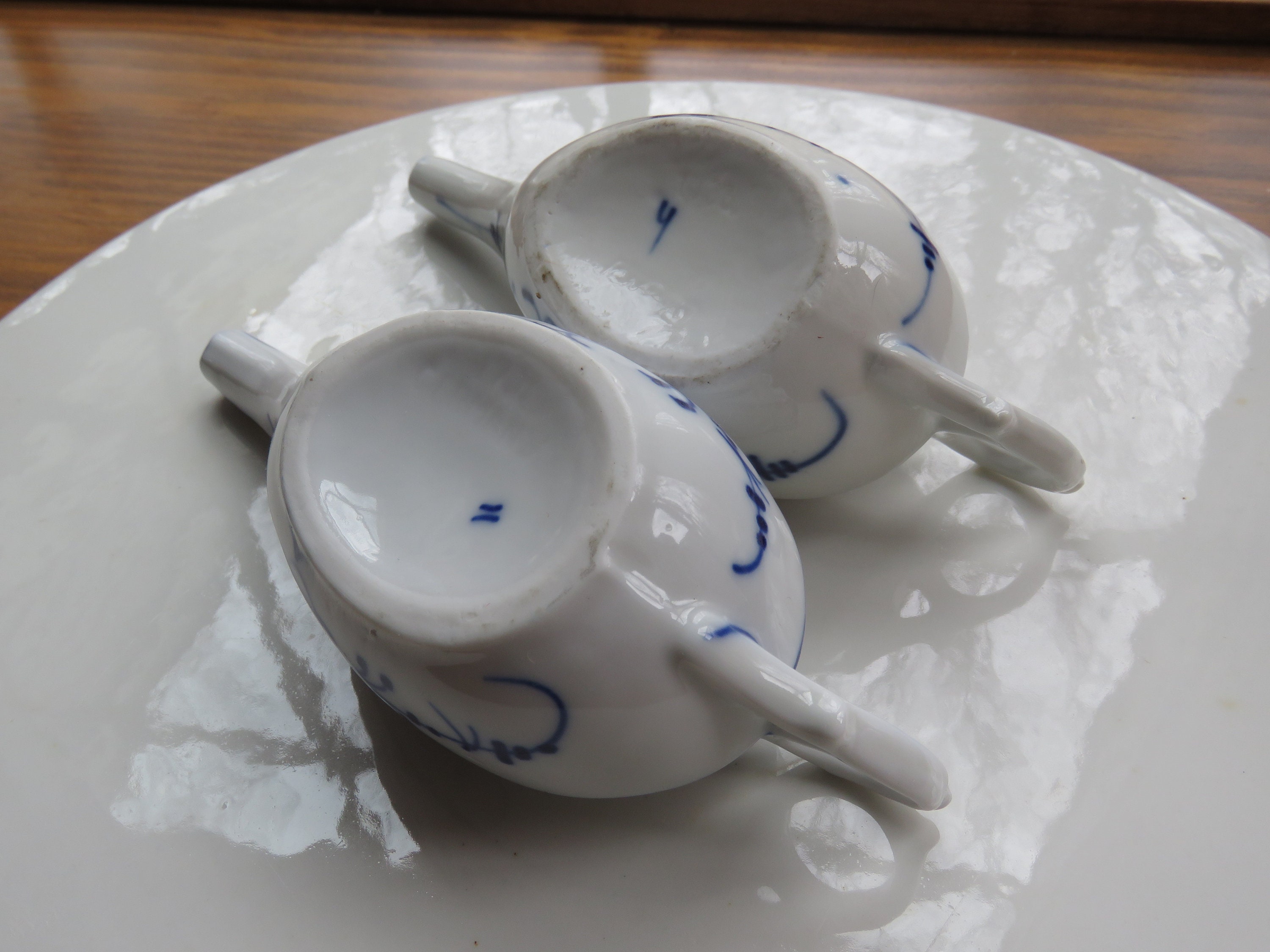 Pair of Antique Invalid Feeders, 19th Century Porcelain Pap Feeders ...