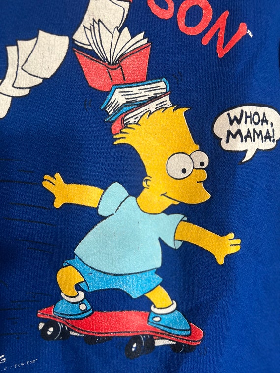 Vintage 1990s unisex Bart Simpson crew neck sweatshir… - Gem