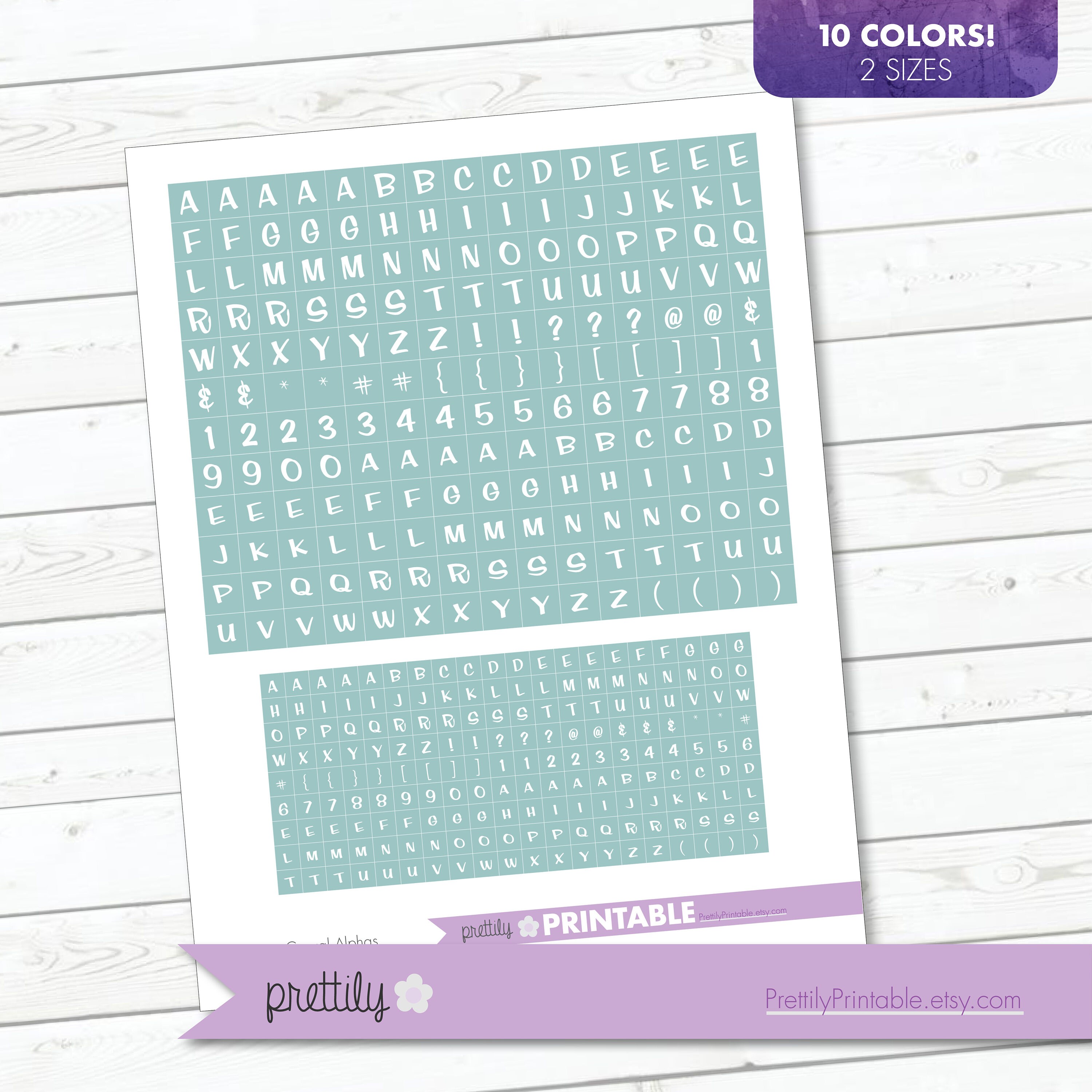Printable Alpha Stickers - Casual - Bible Journaling/scrapbooking - Etsy